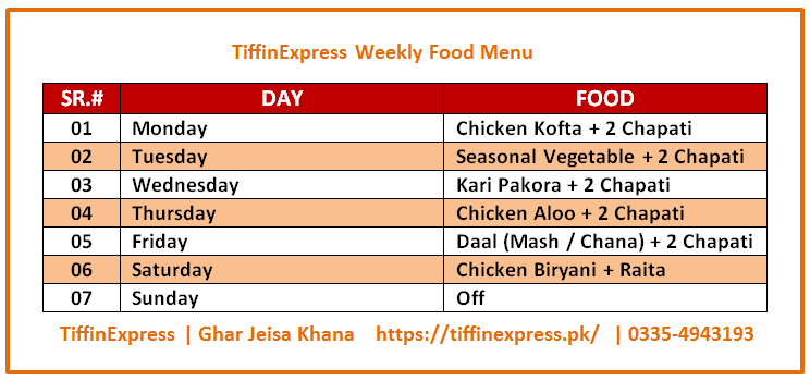 Monthly Subscription - Homemade Food In Lahore